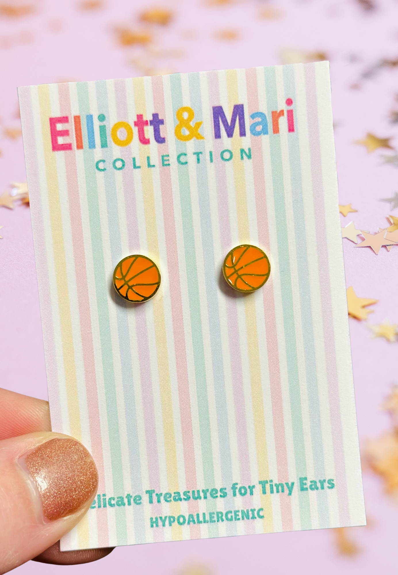 Basketball Studs – Elliott & Mari Collection